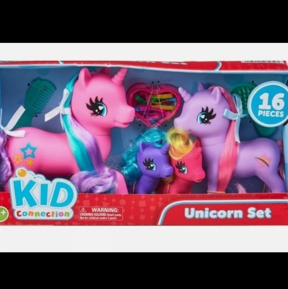 kid Connection | Toys | Kid Connection Miniature Unicorn Playset 6 ...